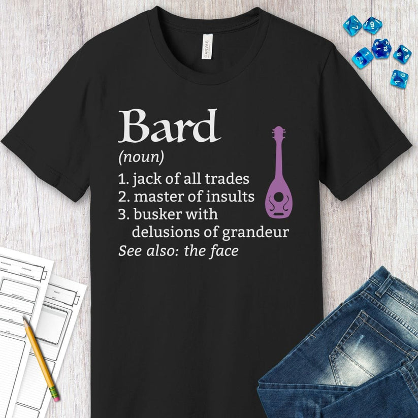 D&D Bard Tshirt - Class Definition – Sunburst RPG