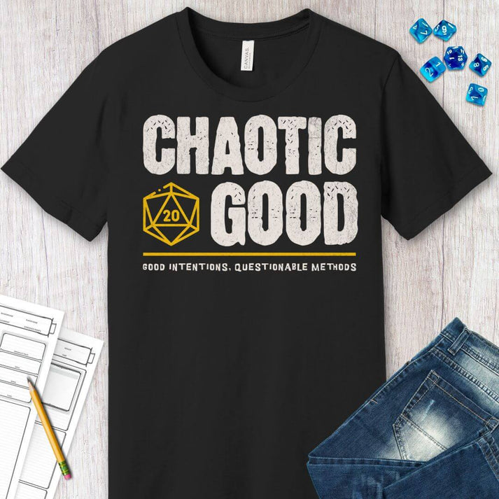 Chaotic Good Shirt - D&D Alignment T-shirt – Sunburst RPG