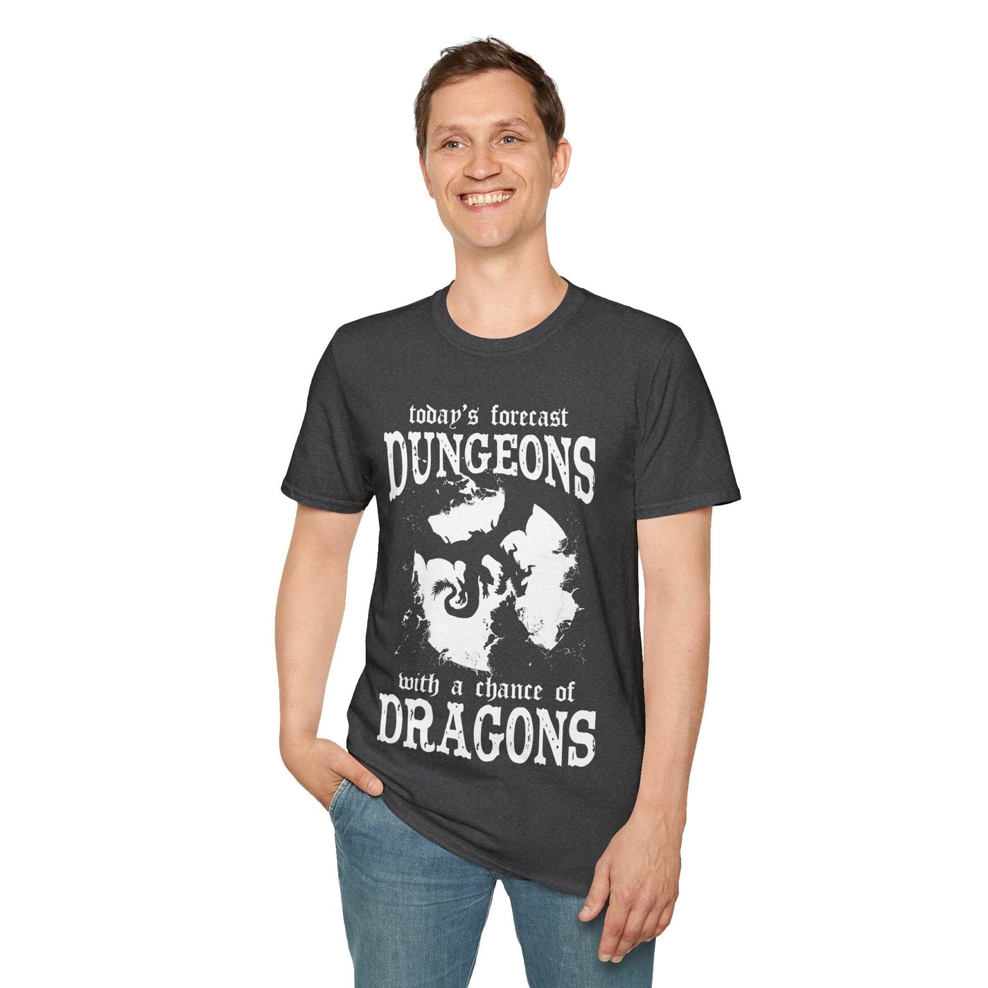 Funny Dungeons & Dragons Weather Forecast Tshirt – Sunburst RPG