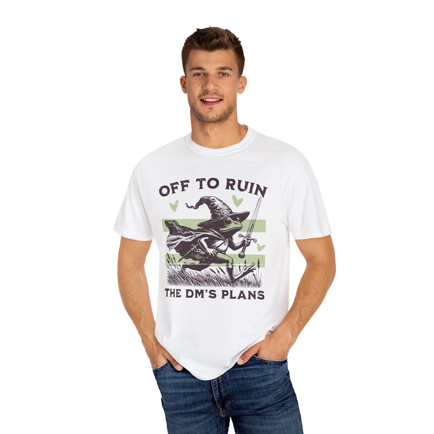 Off to Ruin the DM’s Plans T-shirt - Comfort Colors – Sunburst RPG