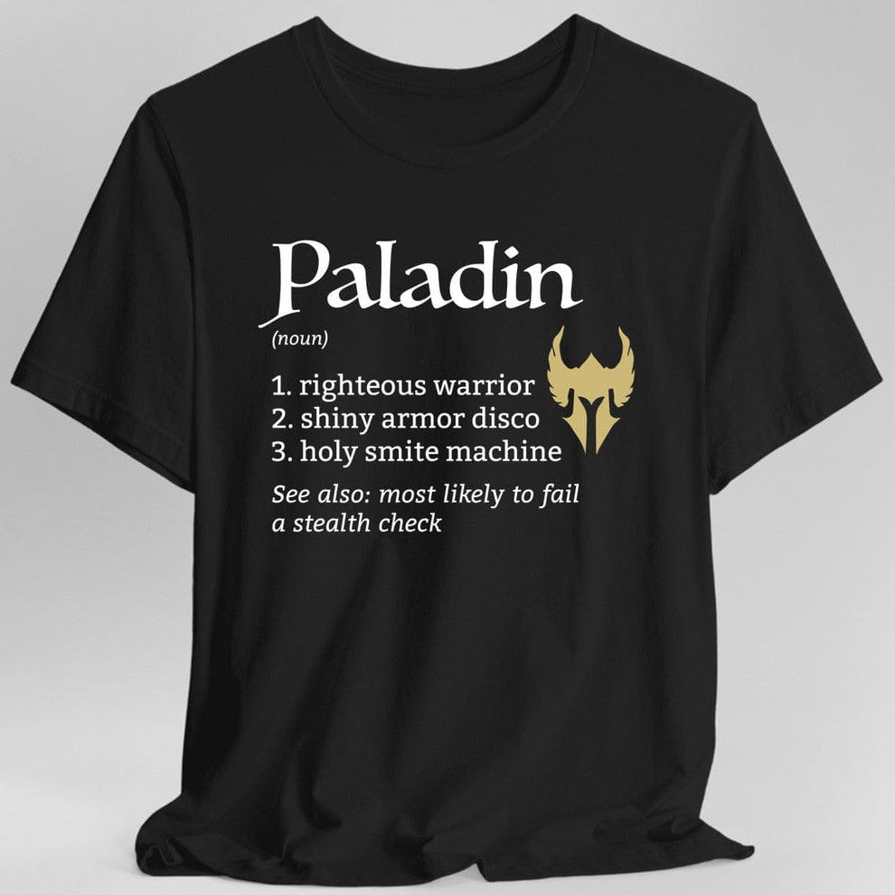 Paladin Class Definition D&D T-Shirt – Sunburst RPG