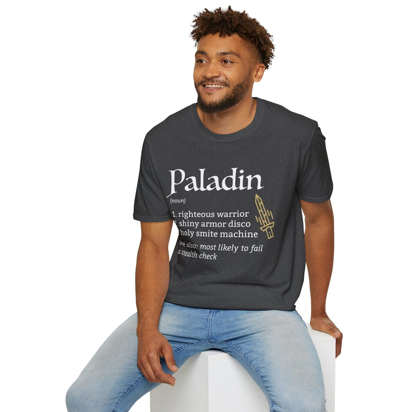 Paladin Class Definition D&D T-Shirt – Sunburst RPG