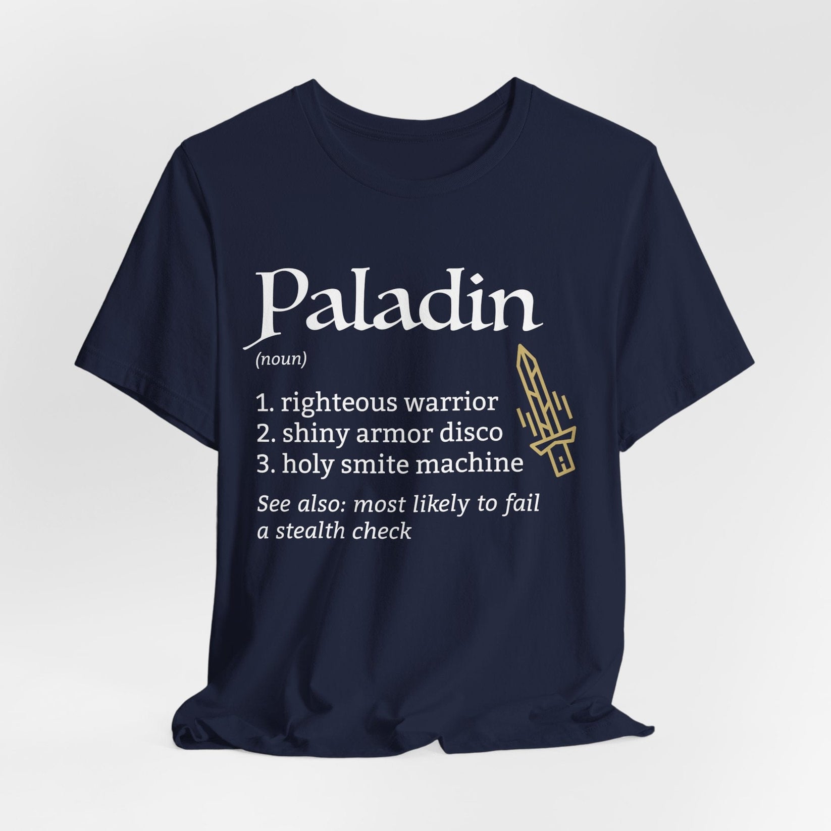 Paladin Class Definition D&D T-Shirt – Sunburst RPG