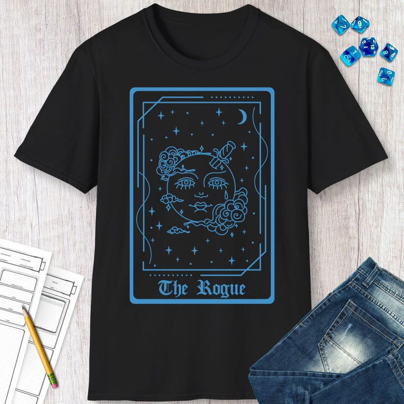 The Rogue Tarot Card T-Shirt – Sunburst RPG